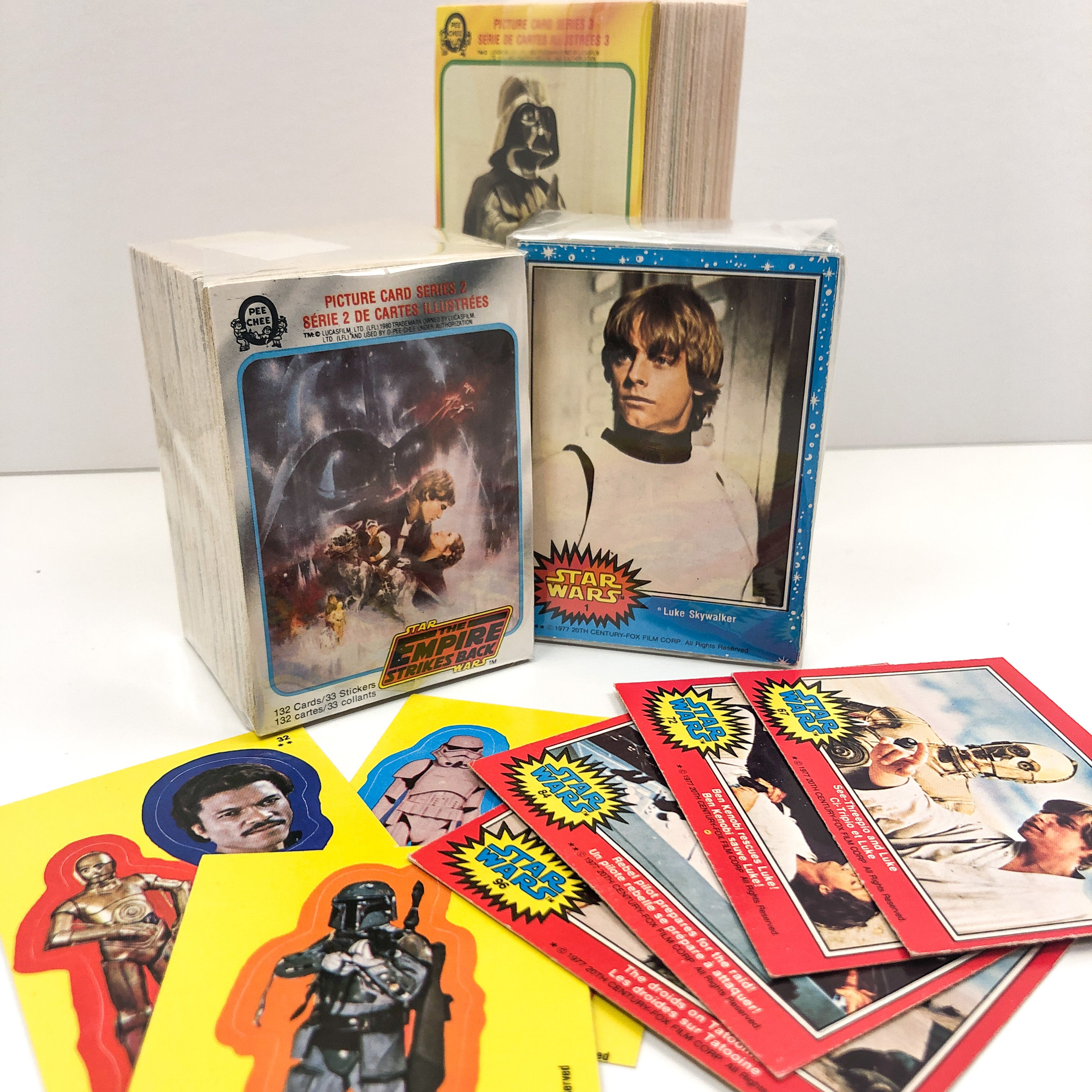 Vintage Star Wars Trading Cards (Topps and O-Pee-Chee) Sets and Singles ...