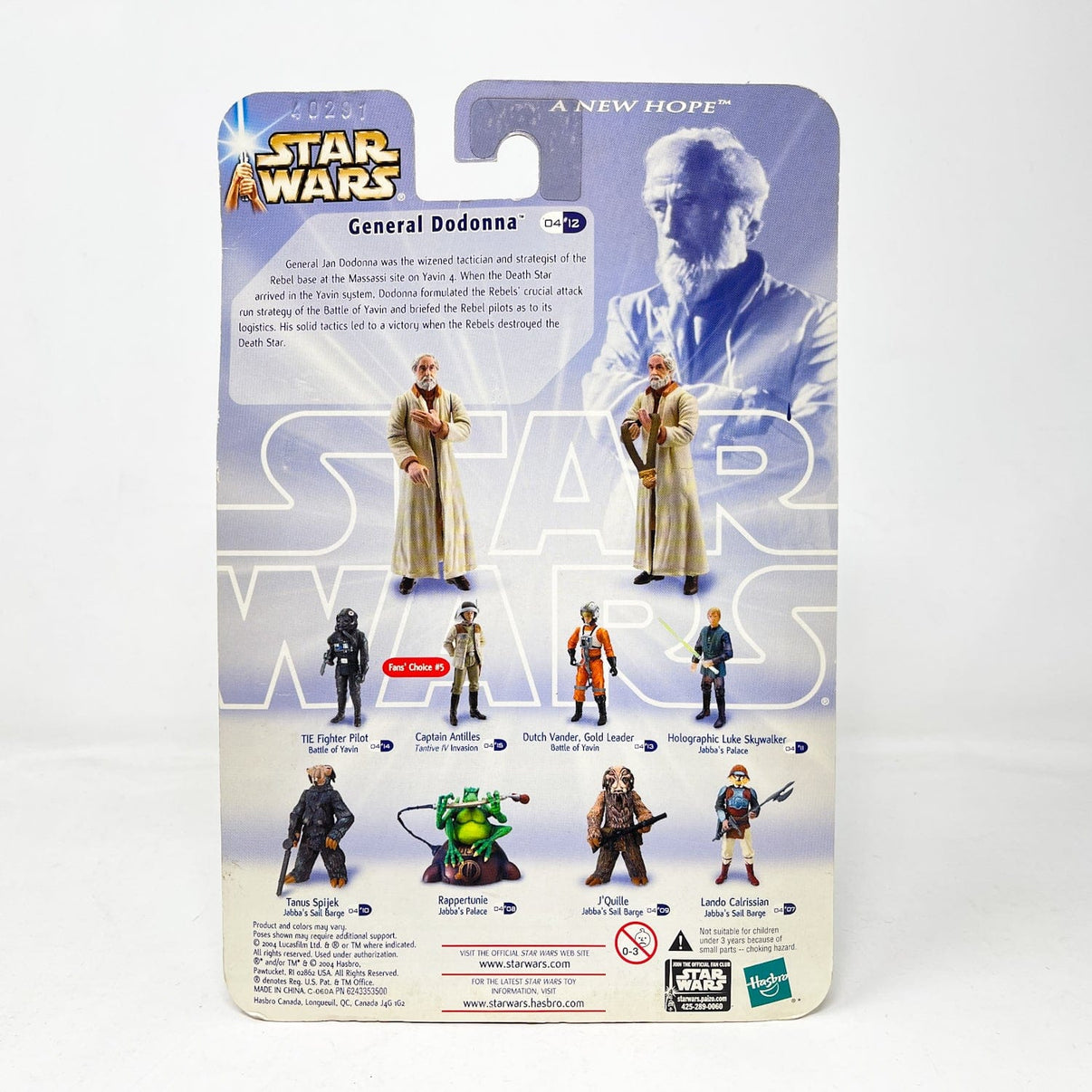 Star Wars General Jan Dodonna (Battle of Yavin) #04-12 - Hasbro SAGA ...