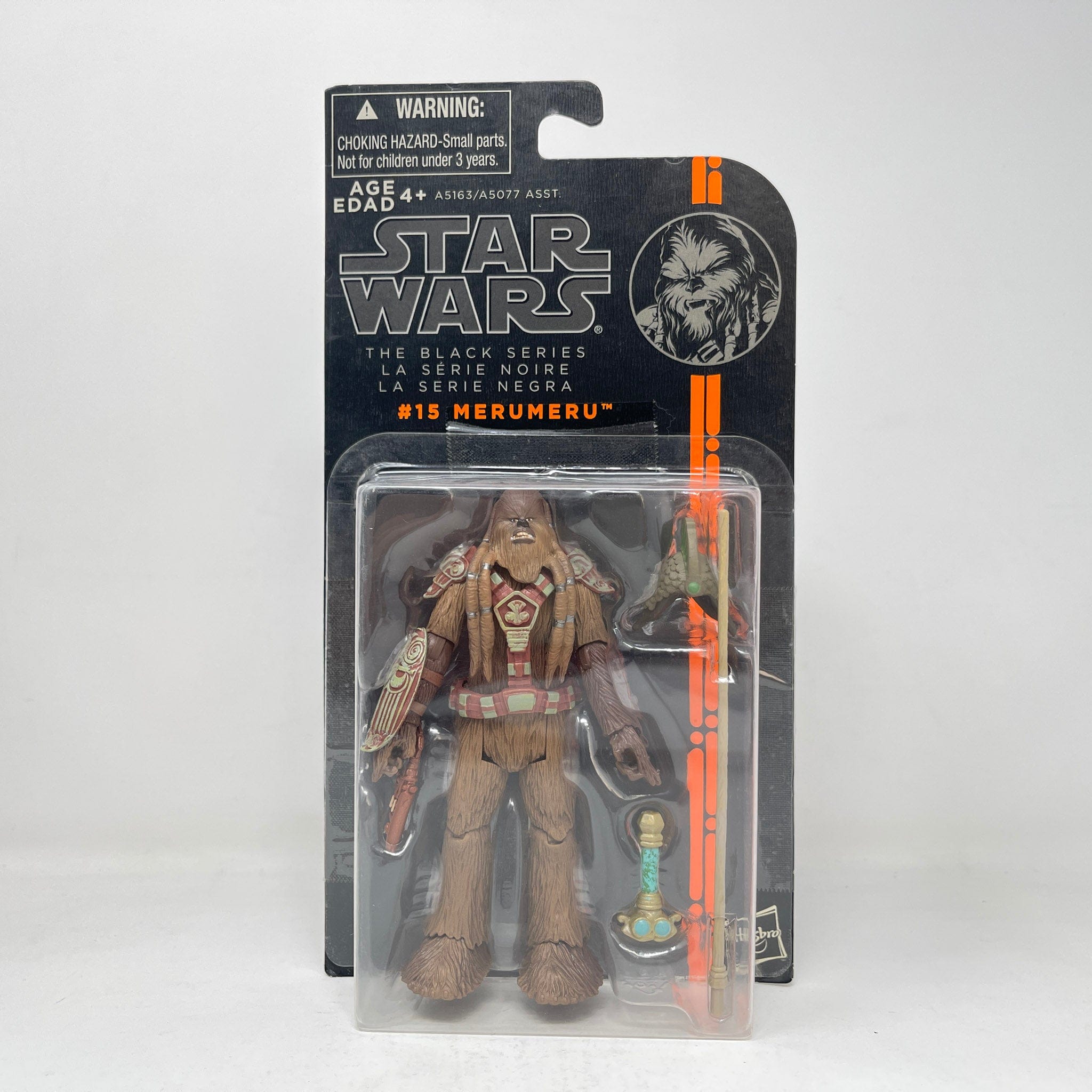 Merumeru Wookie Captain (Orange Line) #15 - Hasbro 2013 3.75" Black Se ...