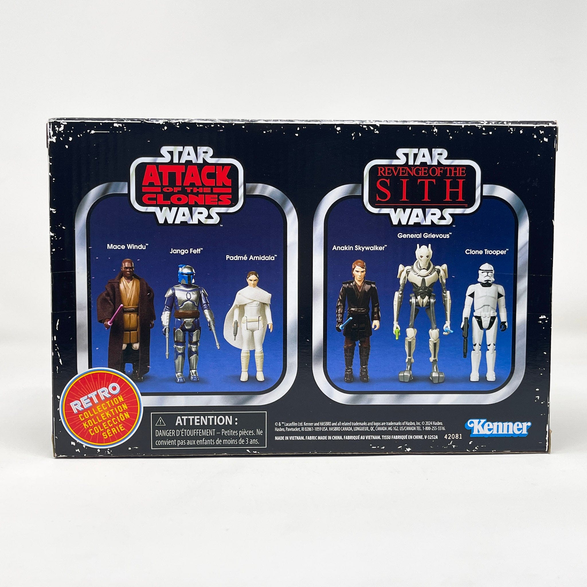 STAR WARS Episode II & III 6-Pack - Retro Collection Hasbro Star Wars ...