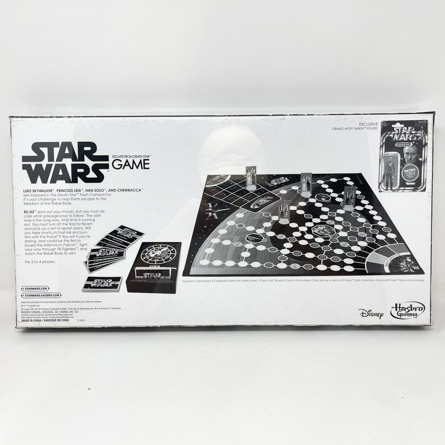Escape The Death Star Game w/ Tarkin Figure - Hasbro Retro Collection ...