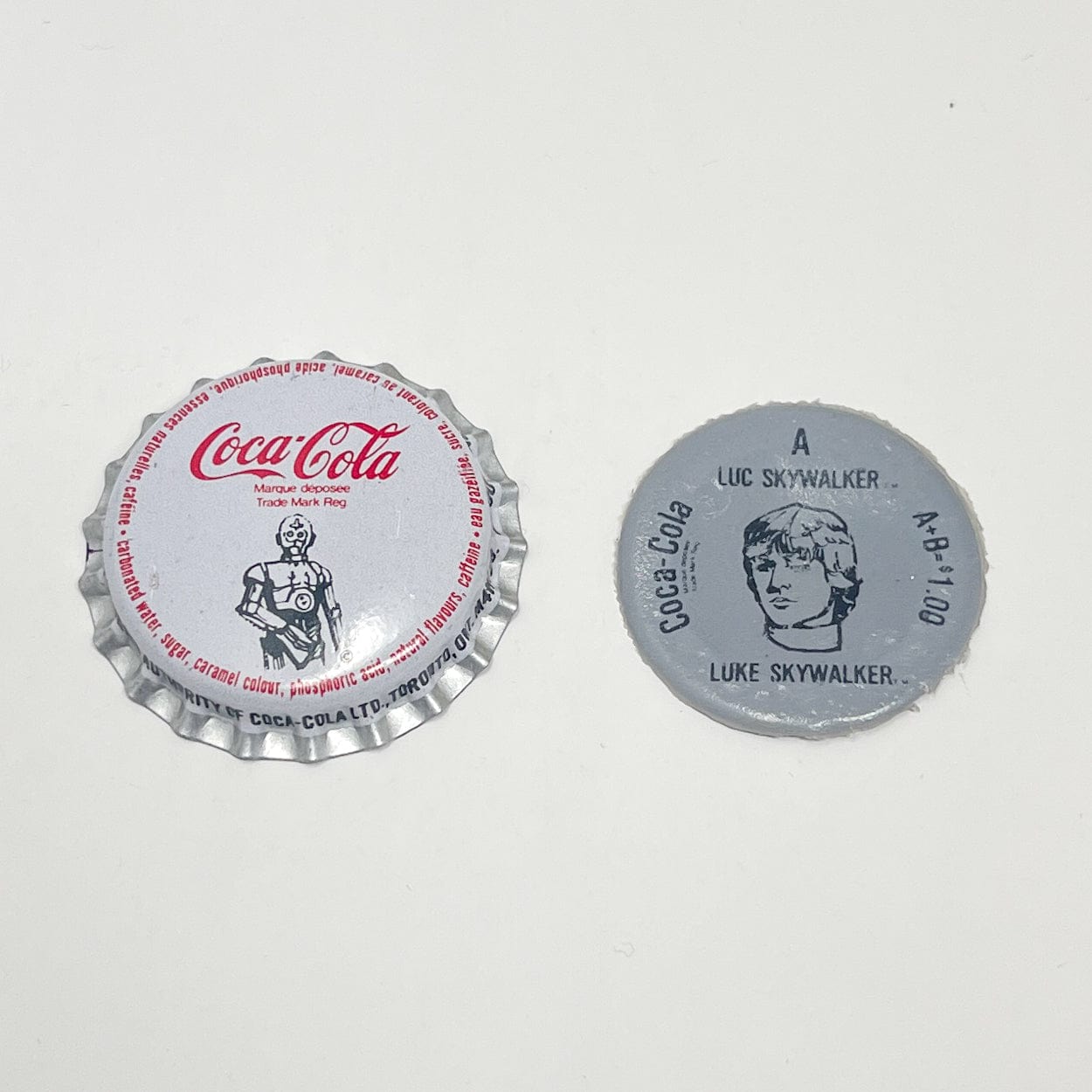 Star Wars Coca-Cola and Coke Canada Ben Kenobi Bottle Cap Set 1978 ...
