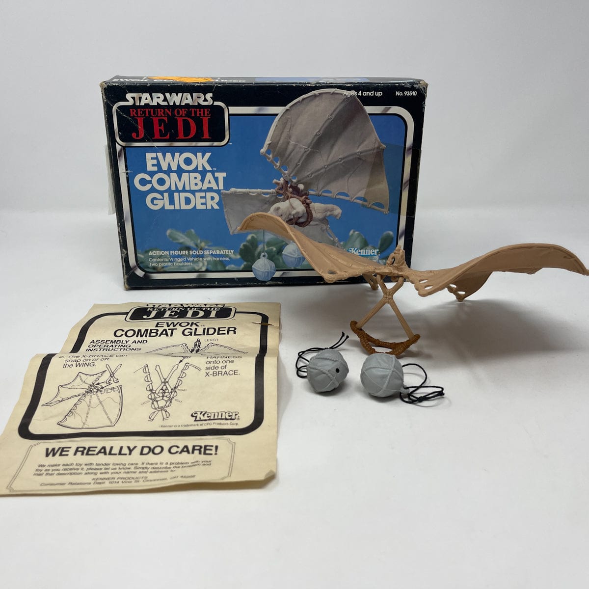 Vintage Kenner Ewok Combat Glider Complete in Box ROTJ Star Wars – 4th ...