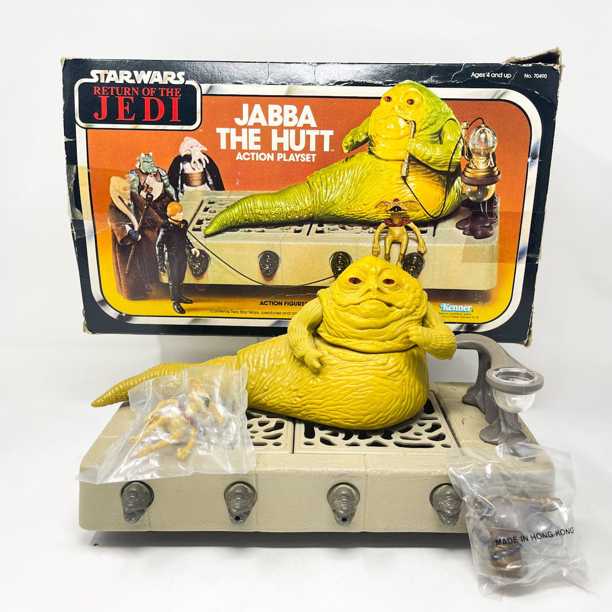 Vintage Jabba the Hutt Playset Complete in Box Star Wars Kenner For ...