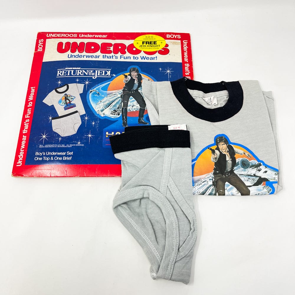 Han Solo Underoos Package w/ Jedi Knight Certificate Vintage Star Wars ...